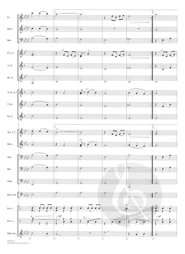 The Rainbow Connection From The Muppet Show » Partitions pour orchestre ...